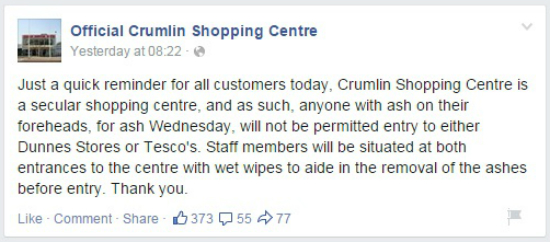 The ‘Official’ Crumlin Shopping Centre Facebook page is absolutely glorious