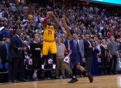 LeBron James makes jaw-dropping three-pointer to force overtime in ...